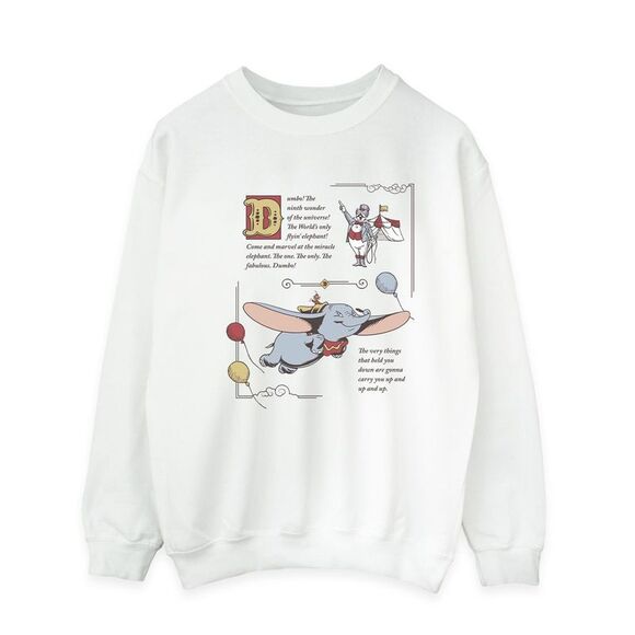 Disney | Sweaters | Disney Mens Dumbo Story Book Page Sweatshirt White ...